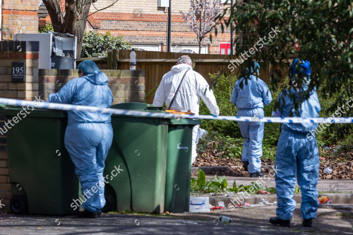 Forensic Police Scene Following Fatal Fire Editorial Stock Photo ...
