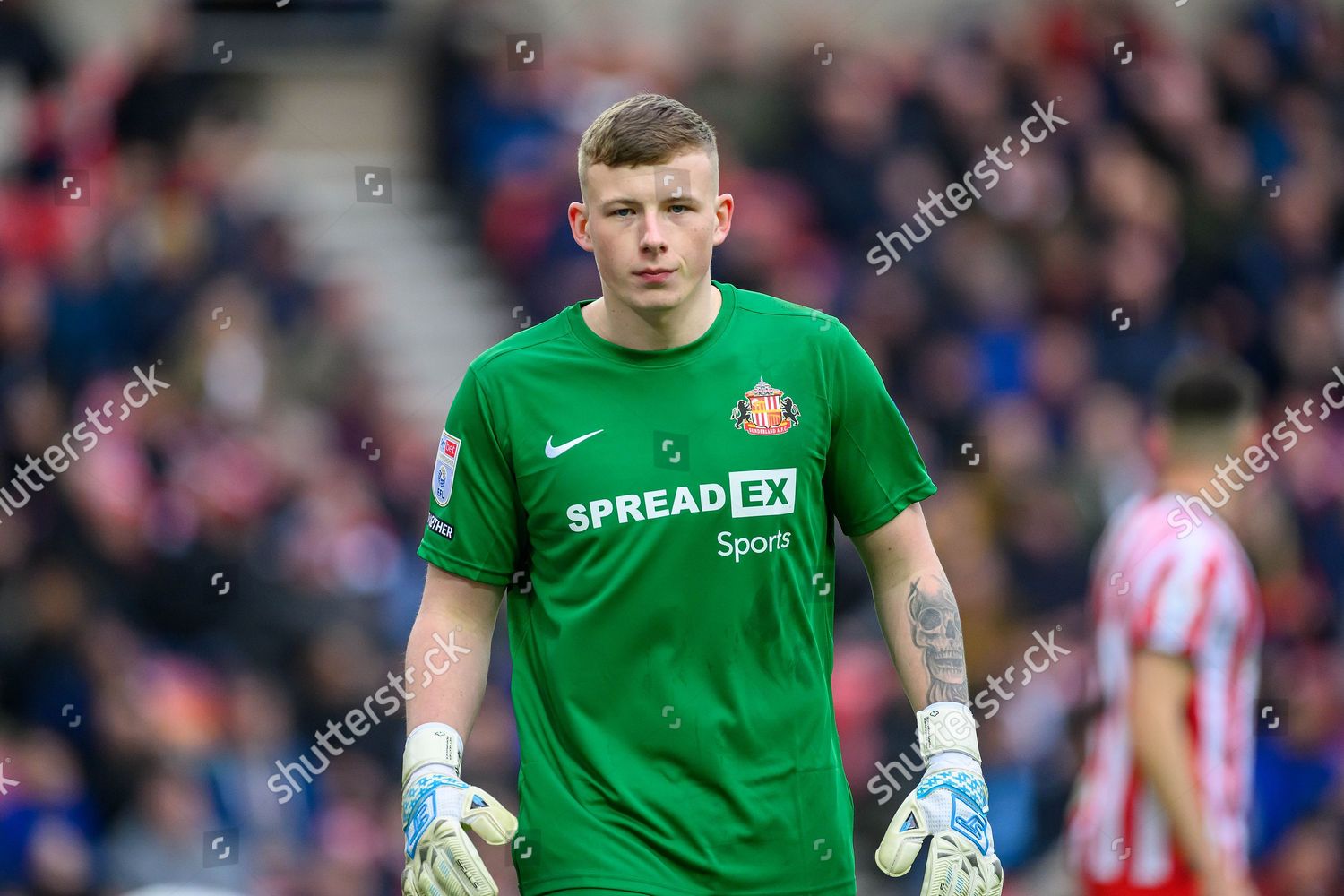 Sunderland Goalkeeper Anthony Patterson During Efl Editorial Stock ...
