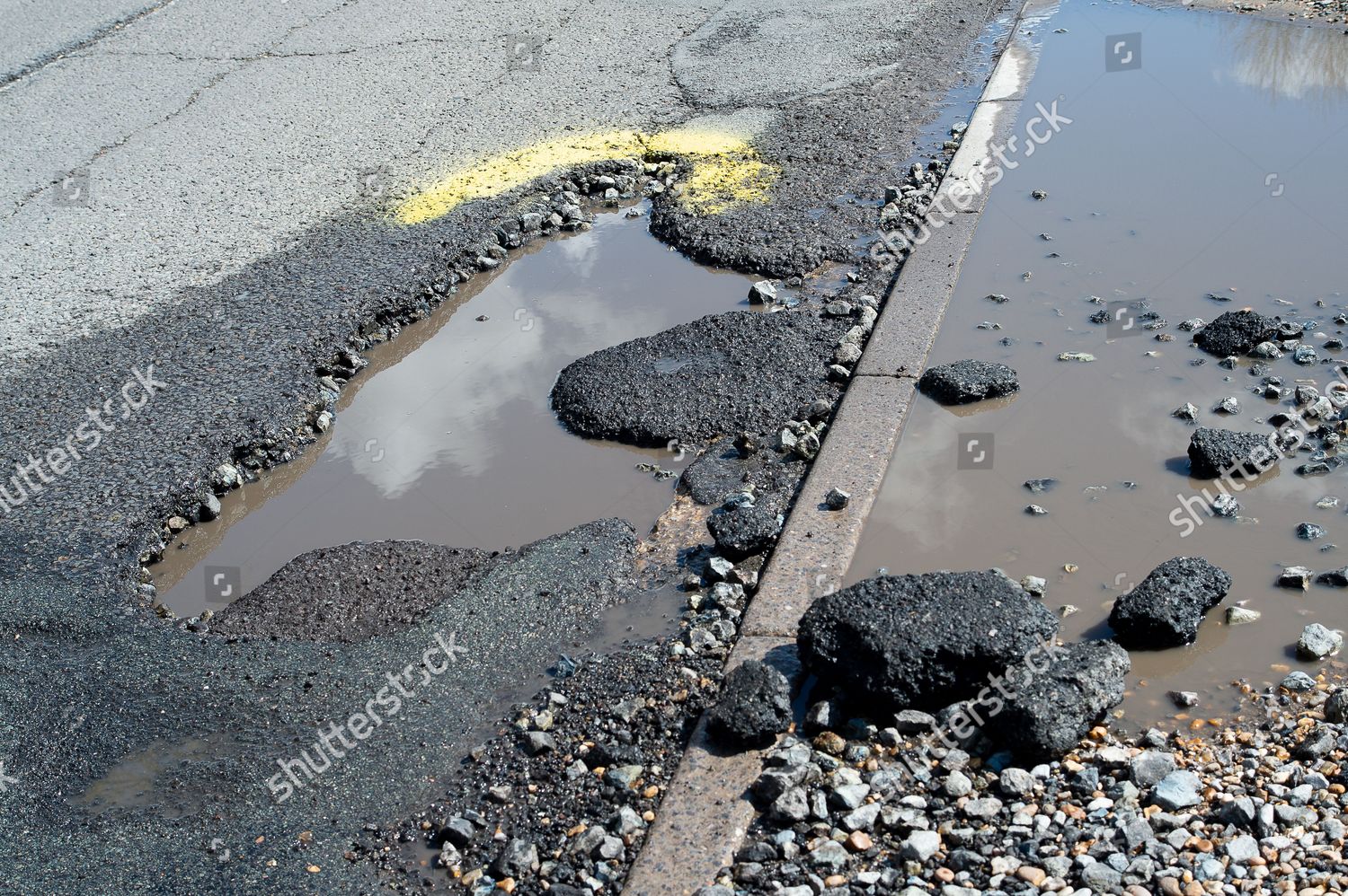 One Big Deep Potholes Dorney Village Editorial Stock Photo - Stock ...