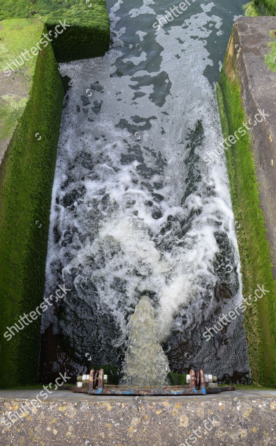 Waste Water Culvert Emptying Into River Editorial Stock Photo - Stock ...