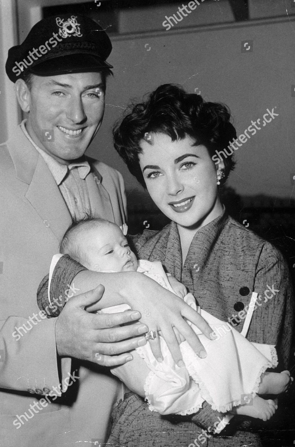 Elizabeth Taylor Michael Wilding Their Son Editorial Stock Photo ...
