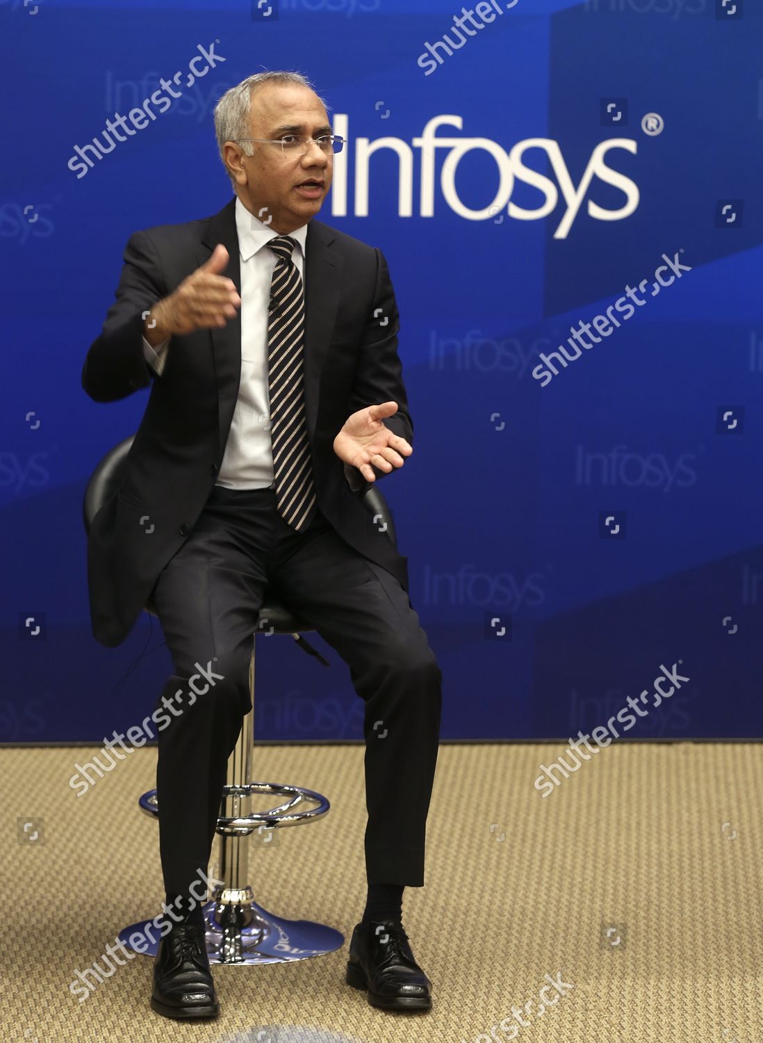 Infosys Ceo Managing Director Salil Parekh Editorial Stock Photo ...