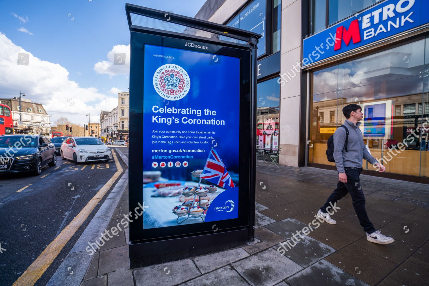 Poster On Bus Shleter Wimbledon Town Editorial Stock Photo - Stock ...