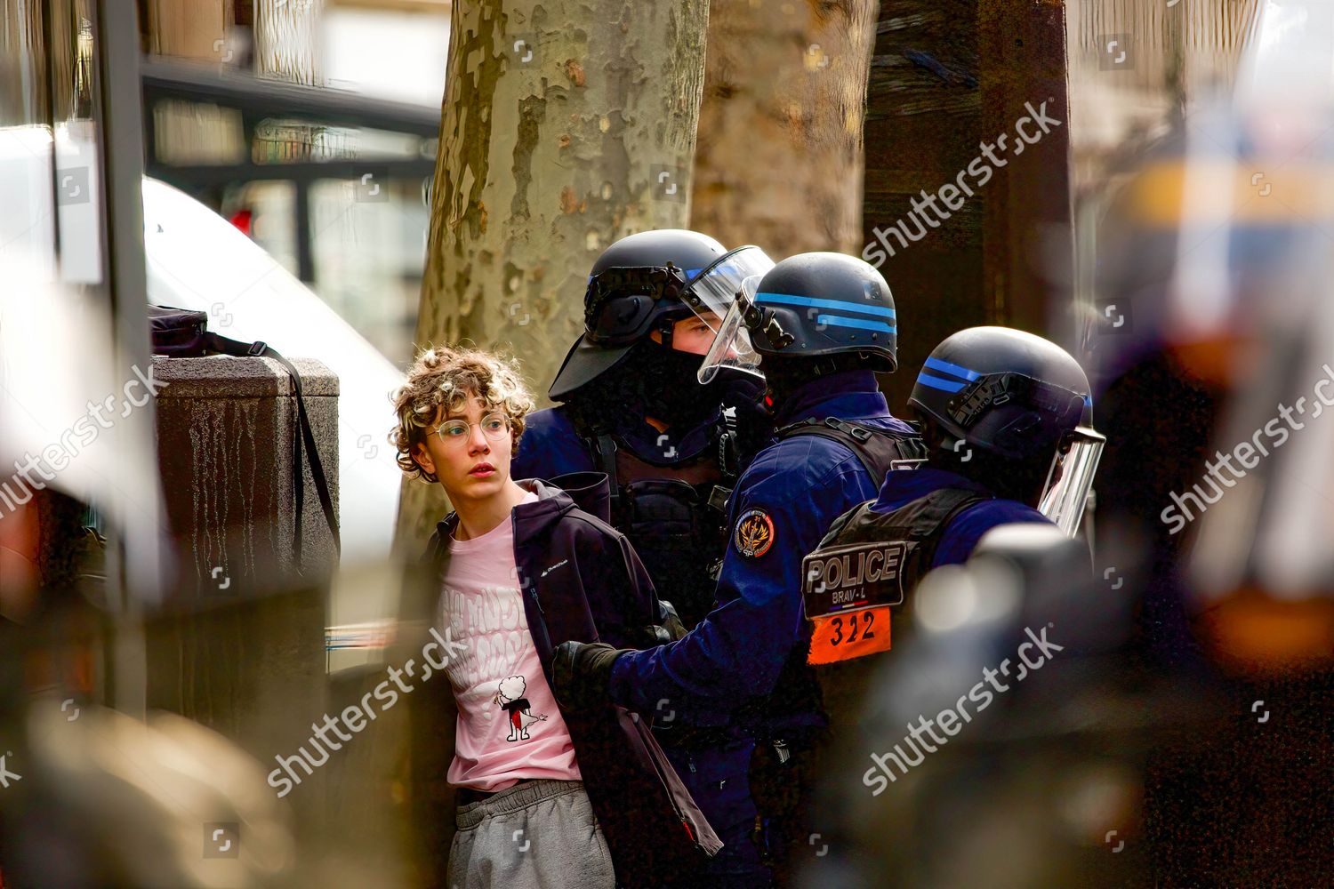 Police Officers Arrest Kid Who Took Editorial Stock Photo - Stock Image ...