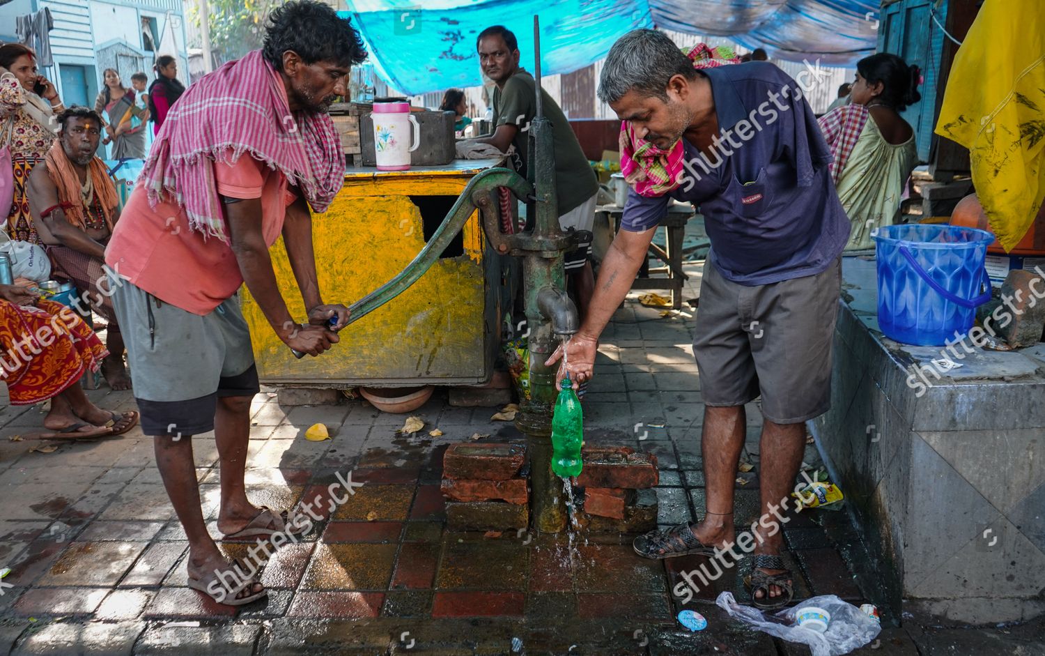 Person Helping Physically Challenged Person Fill Editorial Stock Photo ...