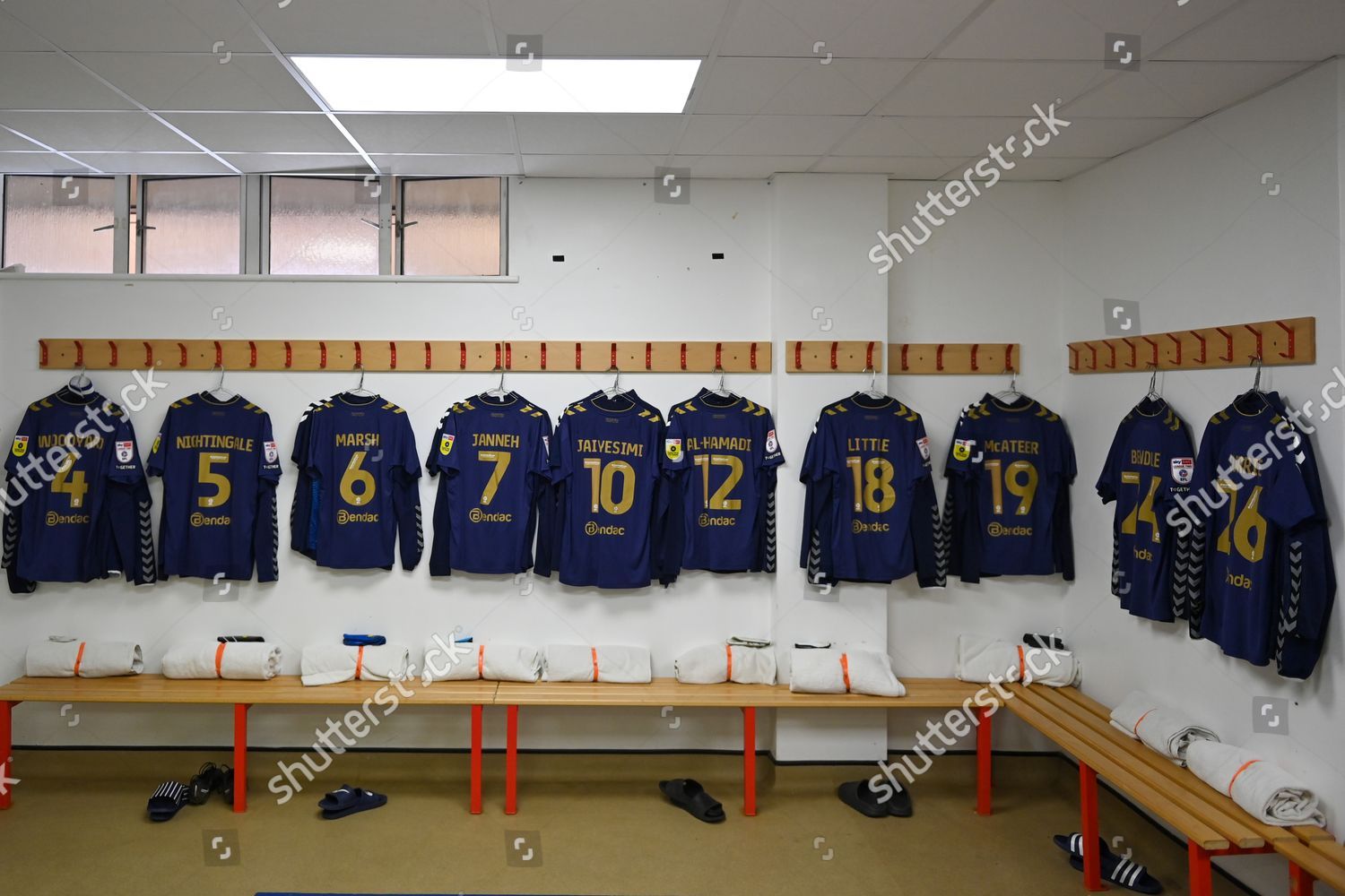 Afc Wimbledon Changing Room Showing Team Editorial Stock Photo - Stock ...