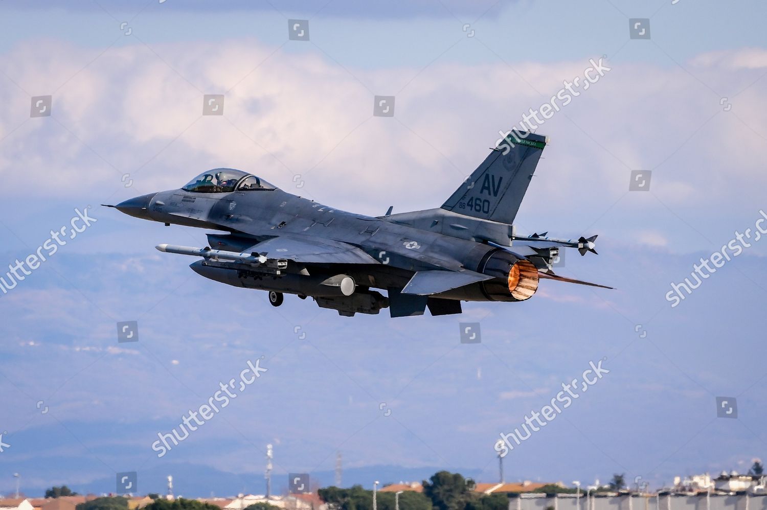 Lockheed Martin F16c Fighting Falcon Usaf Editorial Stock Photo - Stock ...