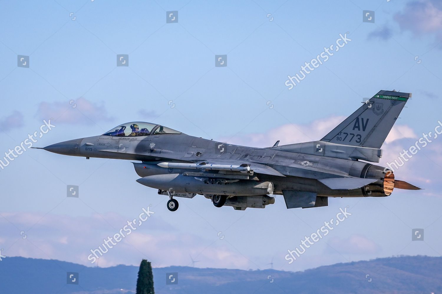 Lockheed Martin F16c Fighting Falcon Usaf Editorial Stock Photo - Stock ...