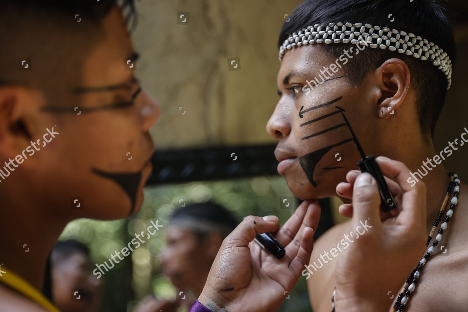 Indigenous Man Guarani Ethnic Group Gets Editorial Stock Photo - Stock ...