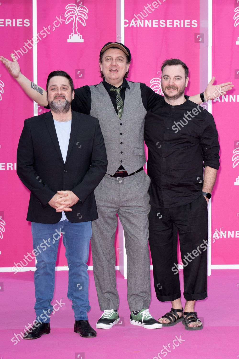 Nicolas Pinson Jeanfrancois Rivard Guest Pose Editorial Stock Photo ...
