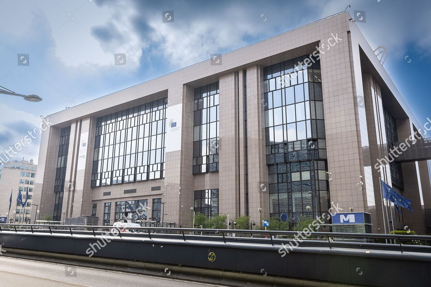 Illustration Shows Justus Lipsius Building Located Editorial Stock ...