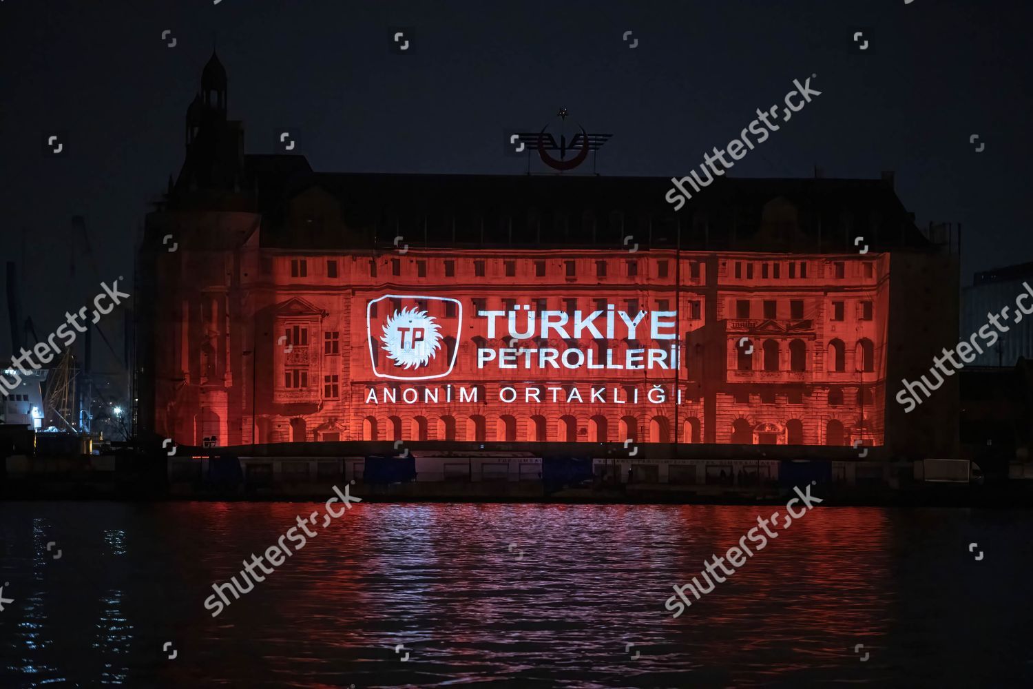 Turkish Petroleum Corporation Logo Projected Onto Editorial Stock Photo ...