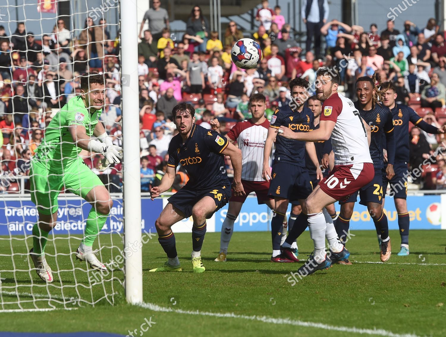 Danny Hylton Northampton Town Heads Chance Editorial Stock Photo ...