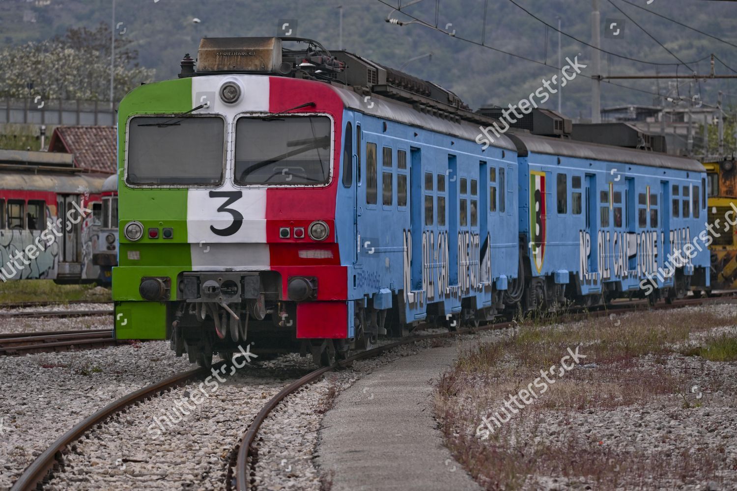 Blue Train Circumflegrea Railway After Restyling Editorial Stock Photo ...