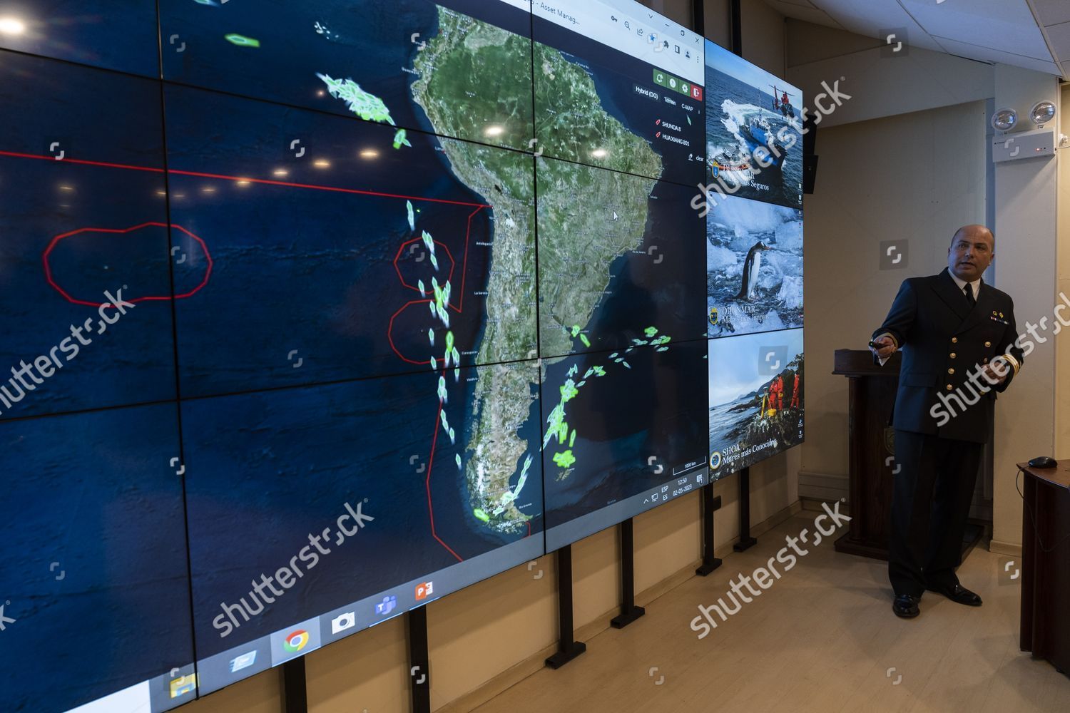 Frigate Captain Eduardo Letelier Reports On Editorial Stock Photo ...