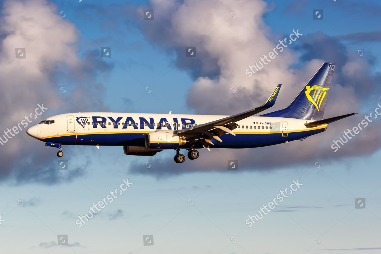 Ryanair Boeing 737800 Aircraft Registration Eidwg Editorial Stock Photo ...