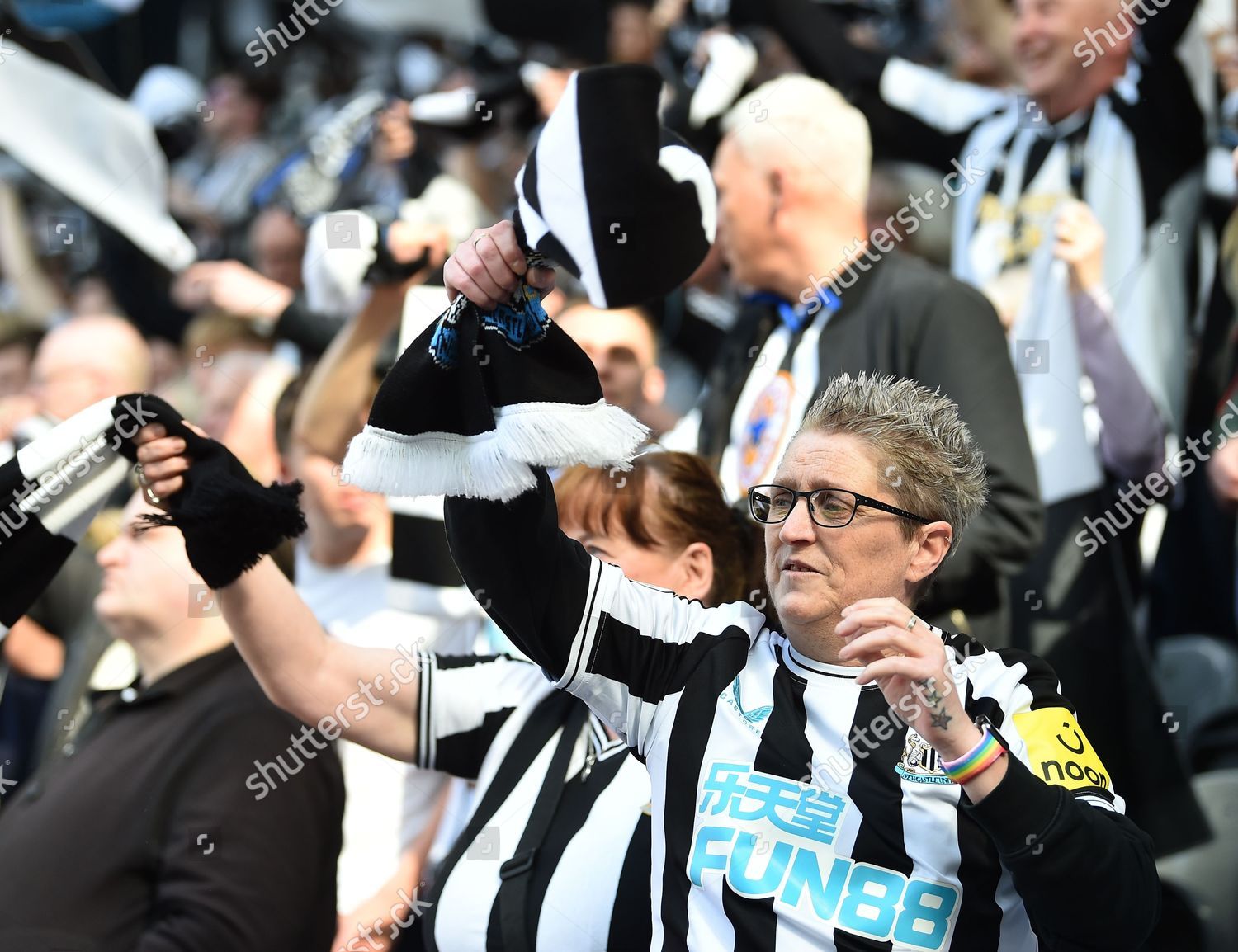 Fans Newcastle Cheer Before English Premier Editorial Stock Photo ...