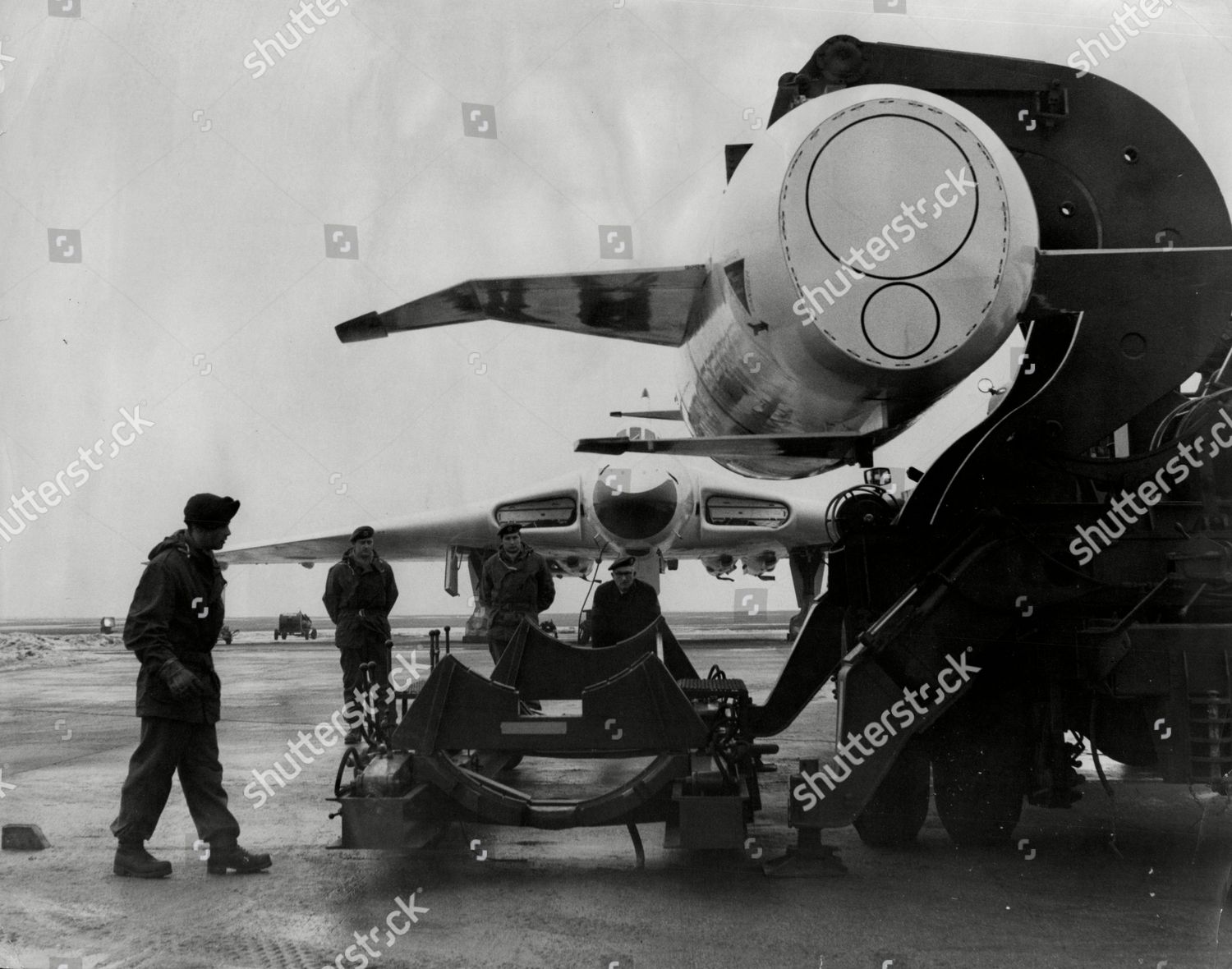 Blue Steel Missile Bomb Being Unloaded Editorial Stock Photo - Stock ...