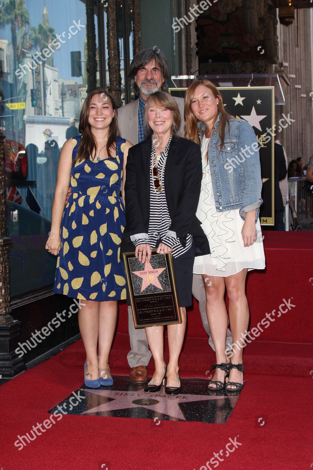 Sissy Spacek Daughters Madison Schuyler Fisk Editorial Stock Photo ...