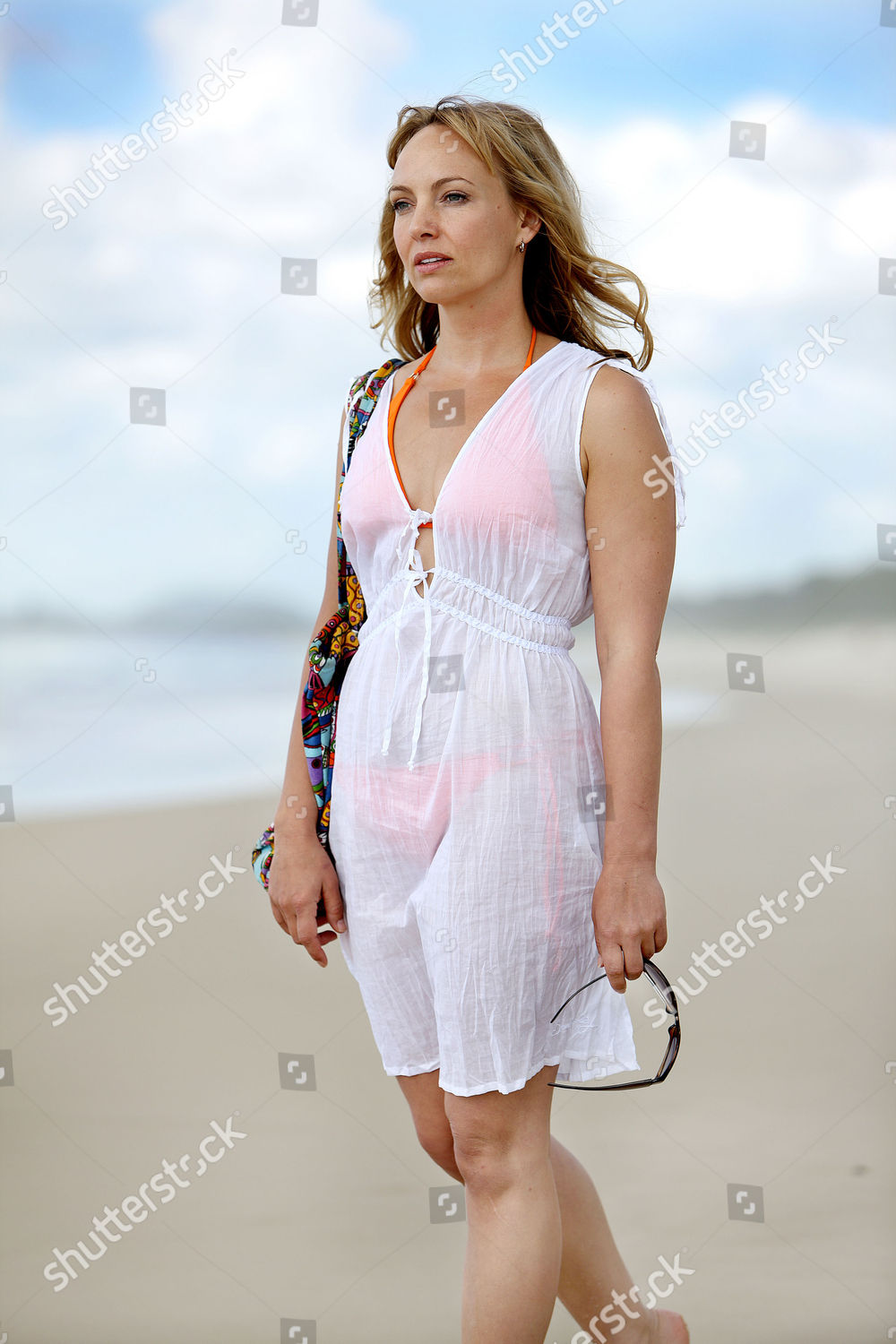 Carol Lisa Kay Relaxing On Beach Editorial Stock Photo - Stock Image | Shutterstock