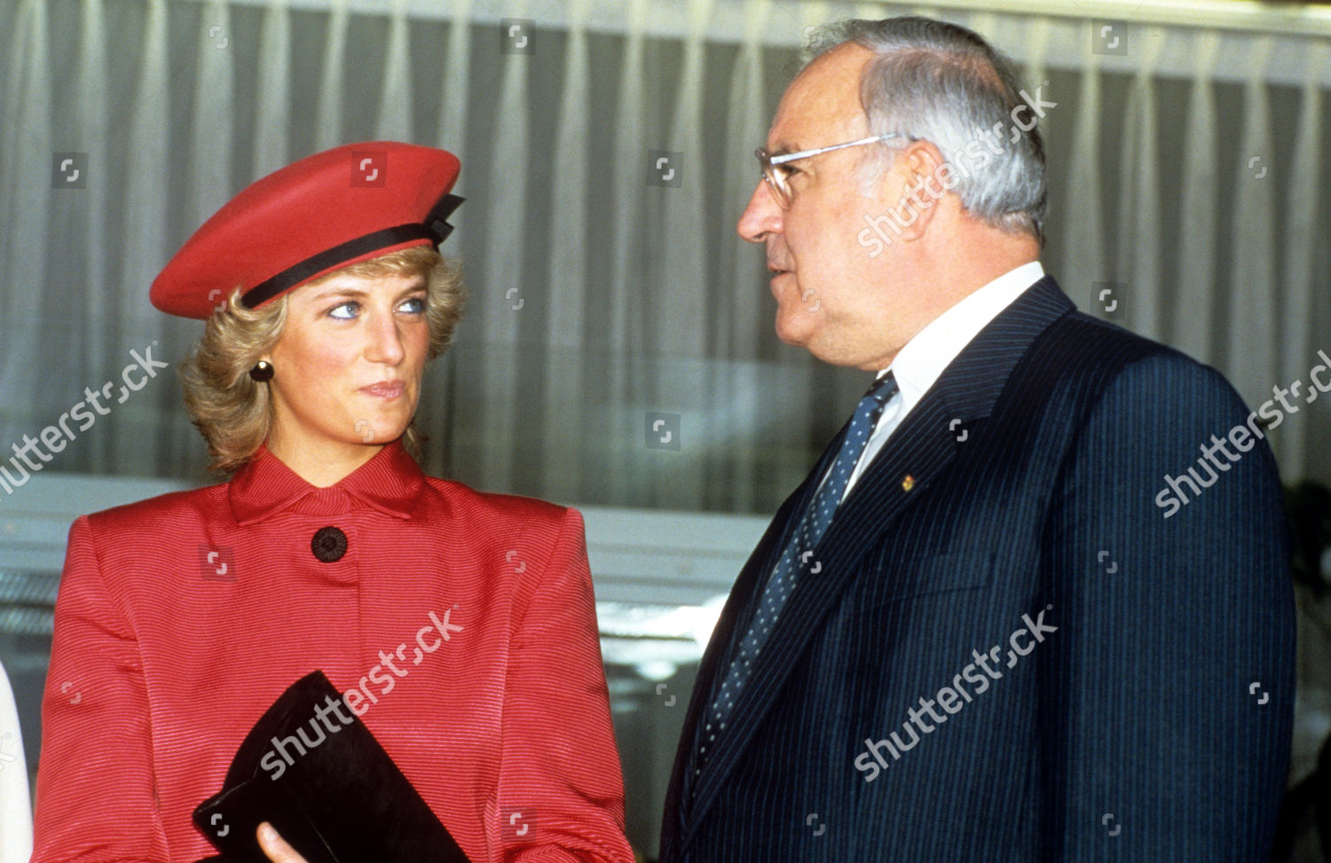 Princess Diana Helmut Kohl Editorial Stock Photo - Stock Image ...