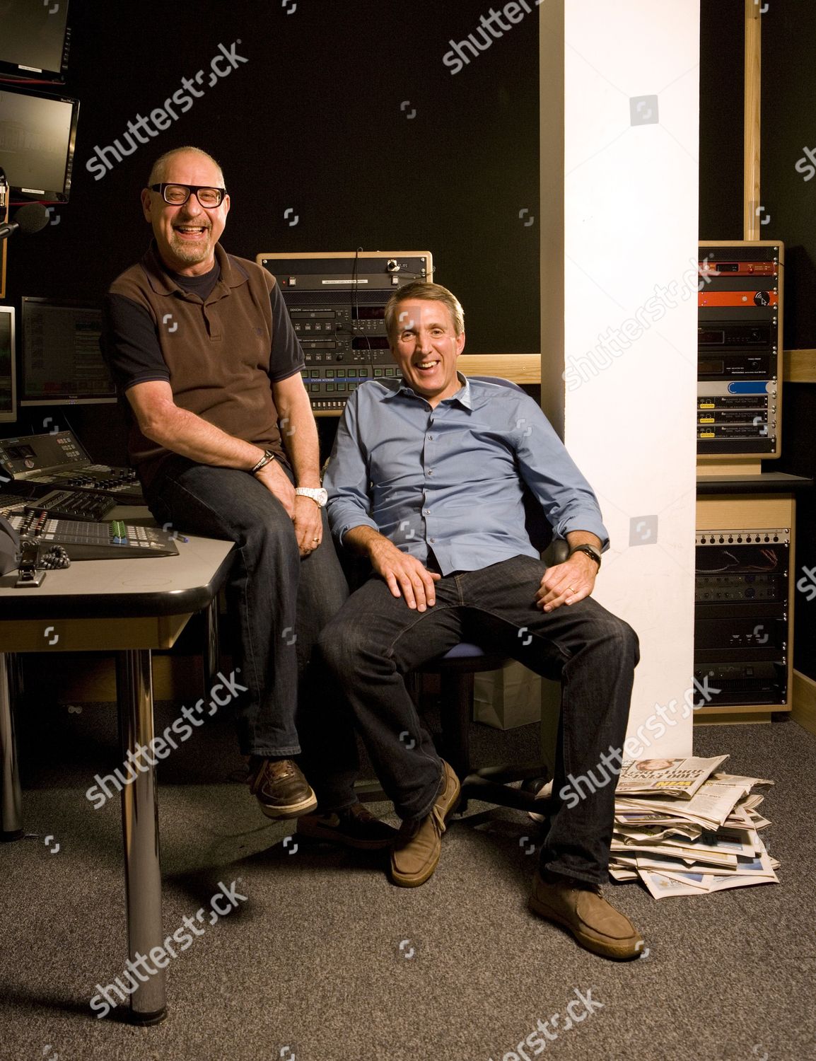Talksport Radio Presenters Andy Jacobs Left Editorial Stock Photo ...