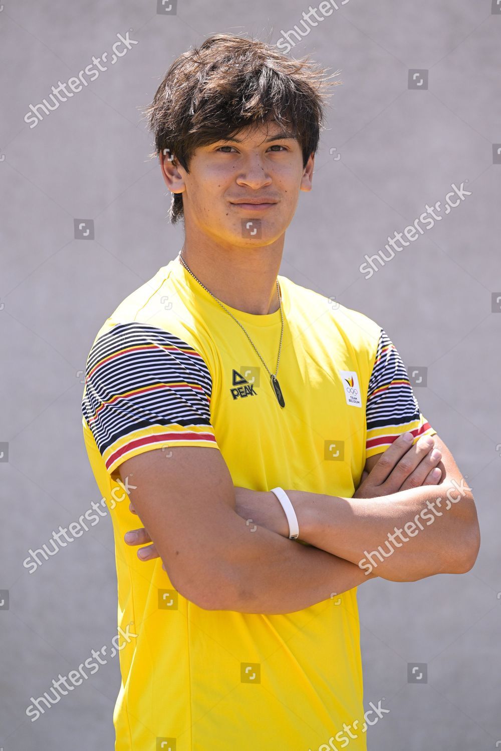 Belgian Athlete Kamiel Van Raemdonck Poses Redaktionelles Stockfoto ...