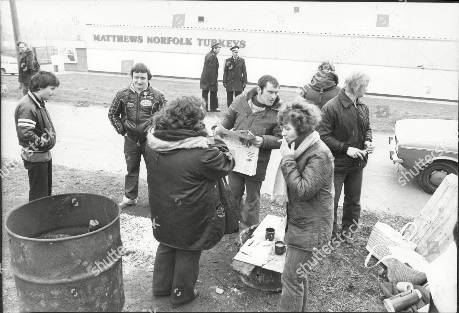 Strikers Outside Bernard Matthews Turkey Processing Editorial Stock ...