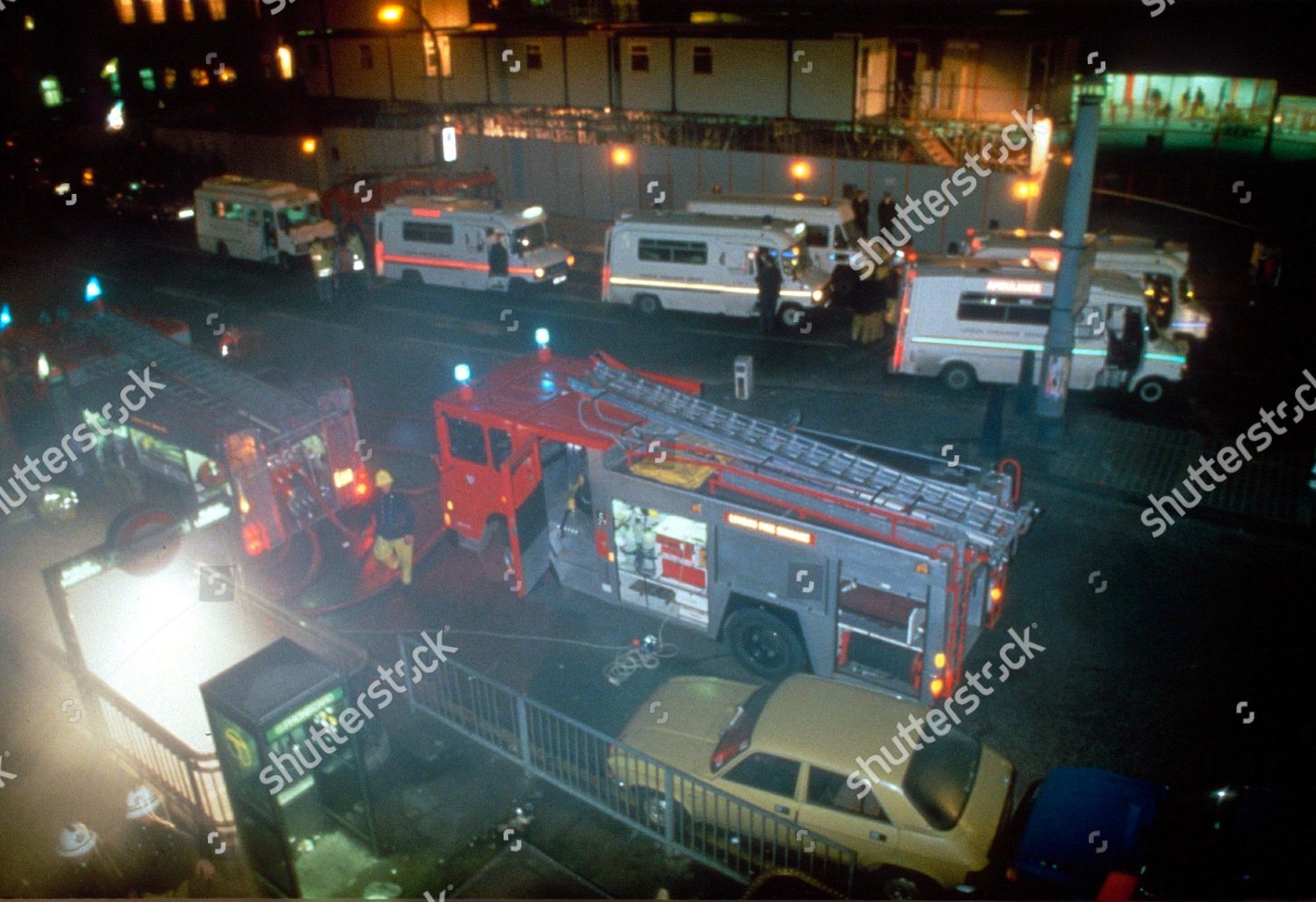 Fire Engine Ambulances Parked Outside Entrance Editorial Stock Photo ...