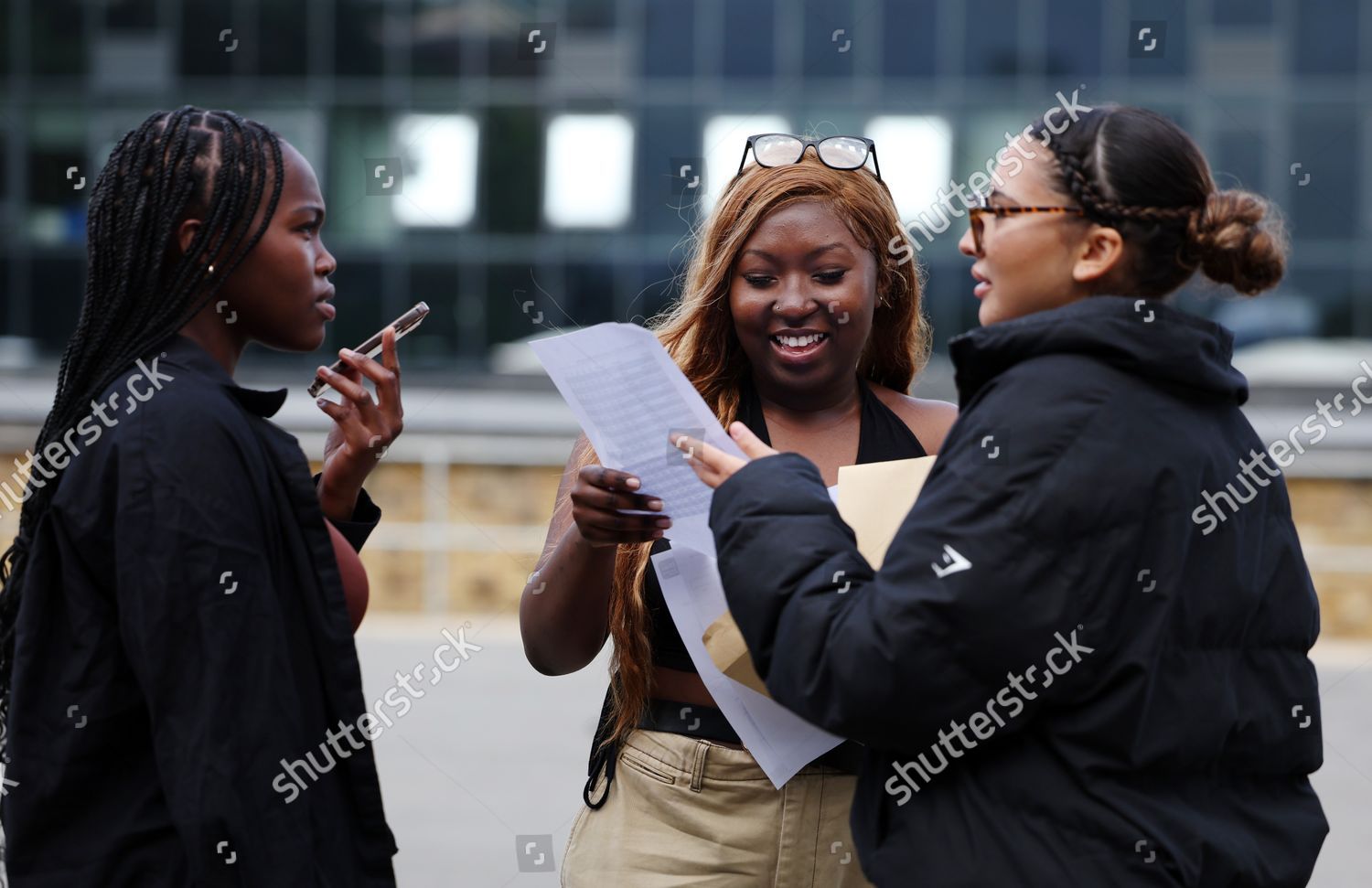 Sixth Form Students Receive Their Alevel Editorial Stock Photo - Stock ...