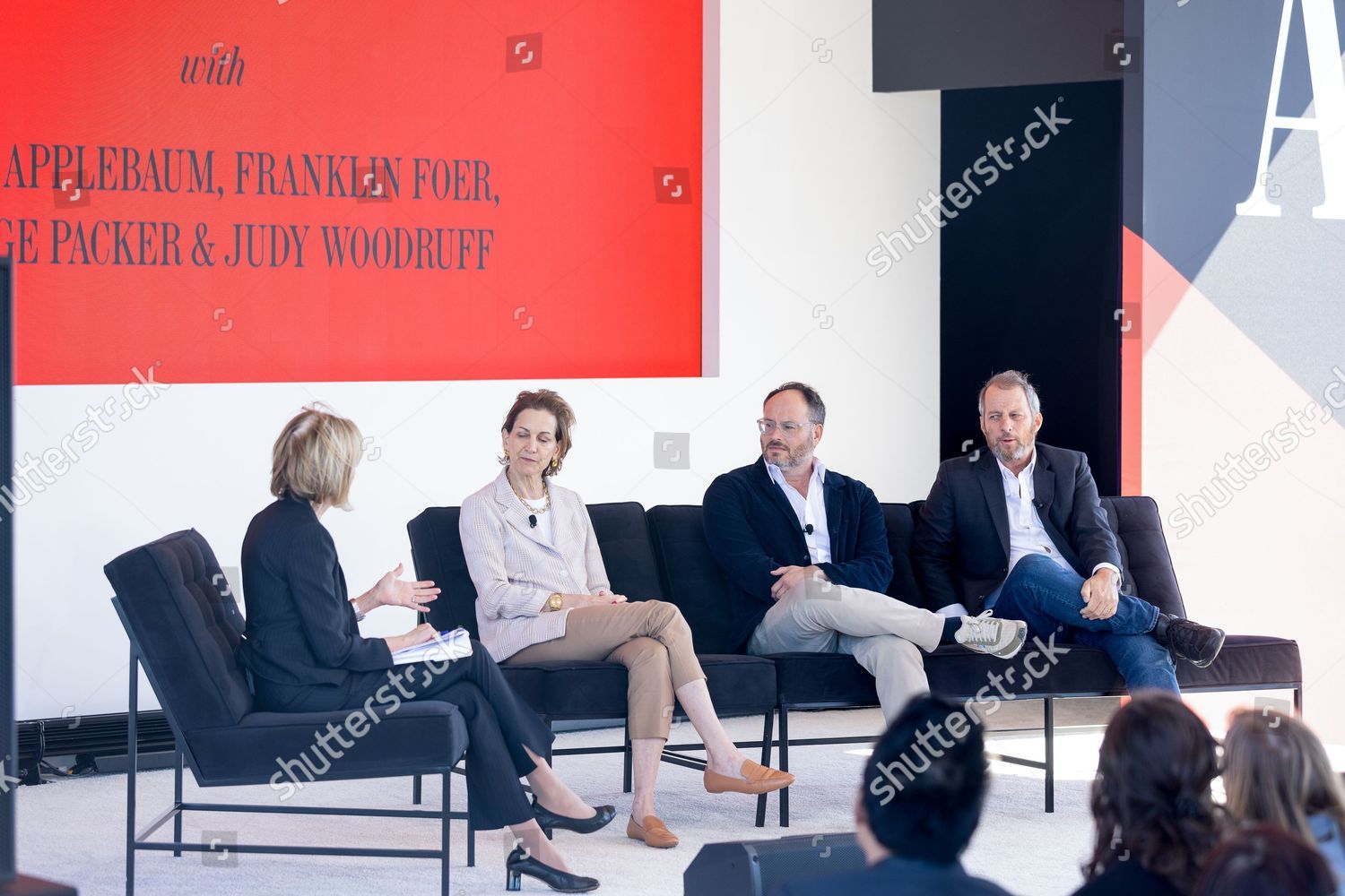 Judy Woodruff Anne Applebaum Franklin Foer Editorial Stock Photo ...