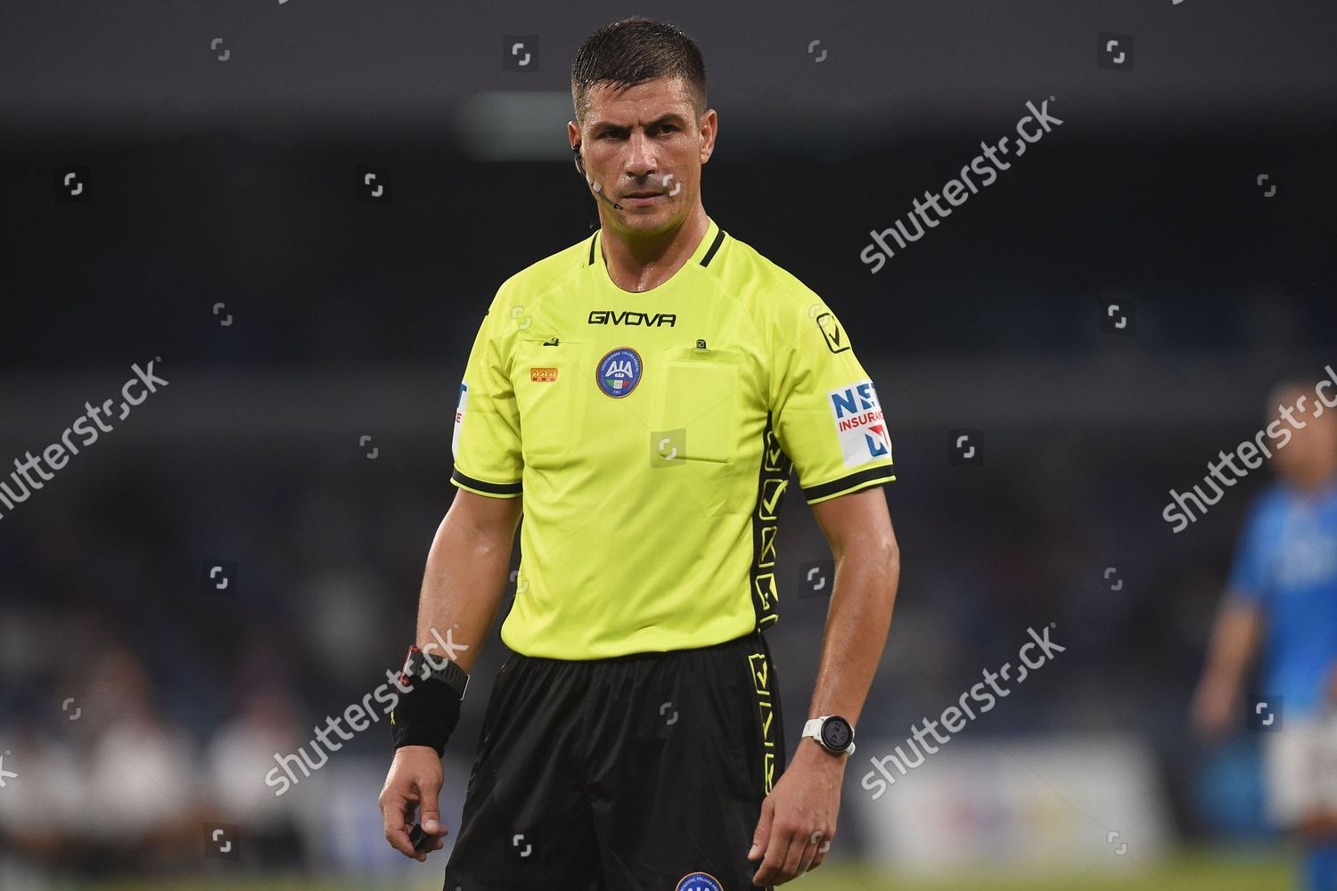 Referee Gianluca Manganiello During Serie Tim Editorial Stock Photo ...