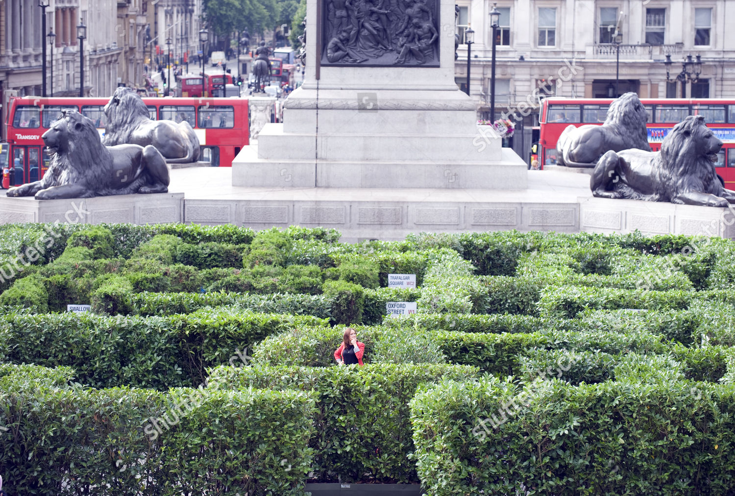 Maze Trafalgar Square Today People Visiting Editorial Stock Photo ...