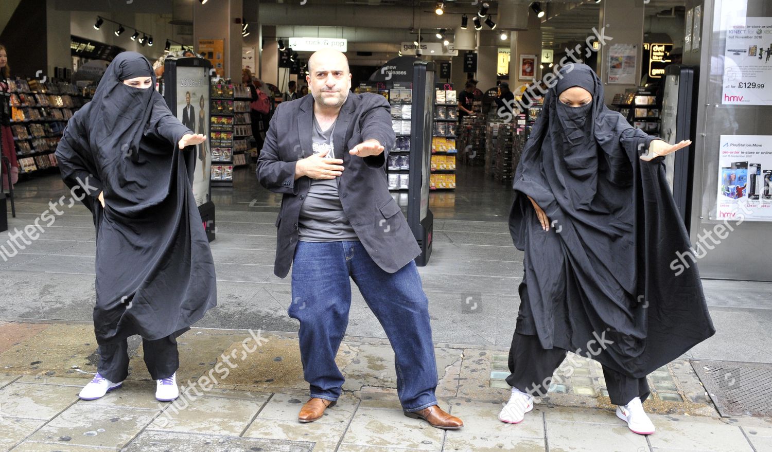 Comedian Actor Omid Djalili Together Burka Editorial Stock Photo ...