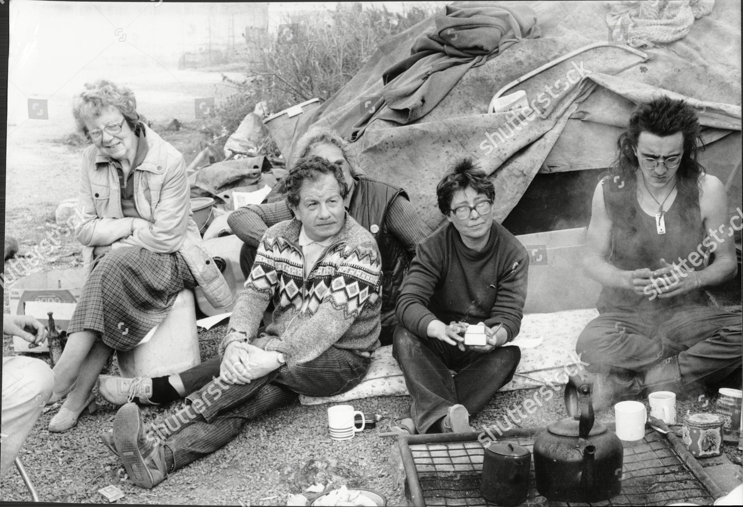 Protesters Molesworth Peace Camp 1986 Editorial Stock Photo - Stock ...