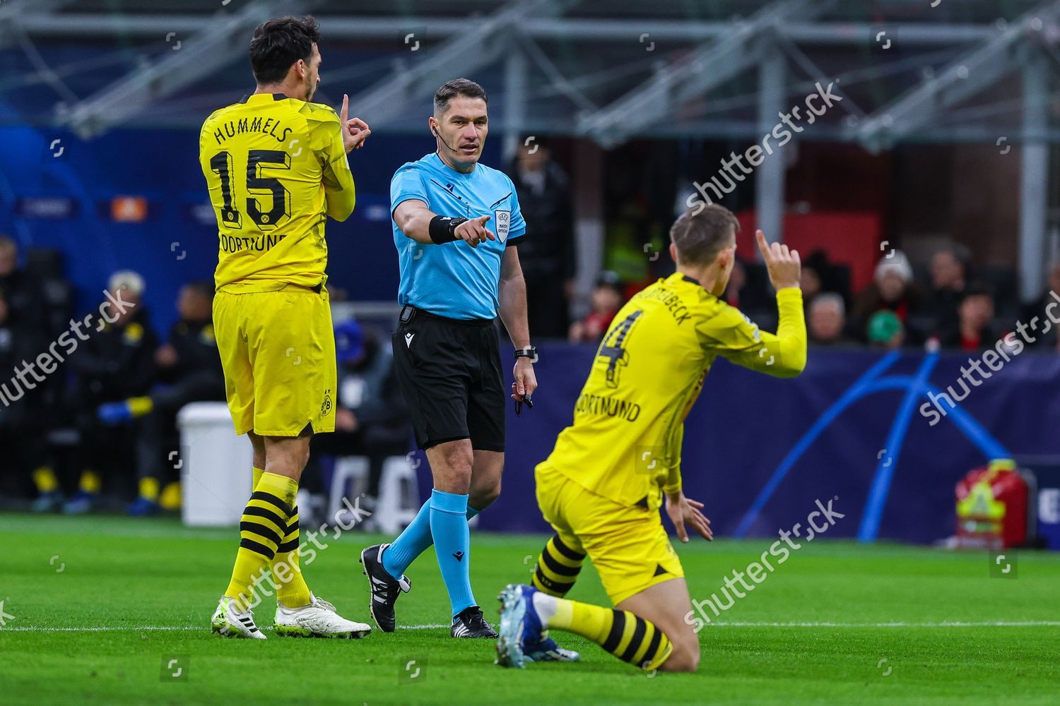 Referee Istvan Kovacs Seen Action During Editorial Stock Photo - Stock ...