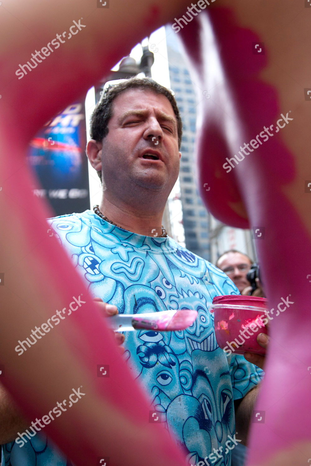 Andy Golub Applies Body Paint Model Editorial Stock Photo - Stock Image ...