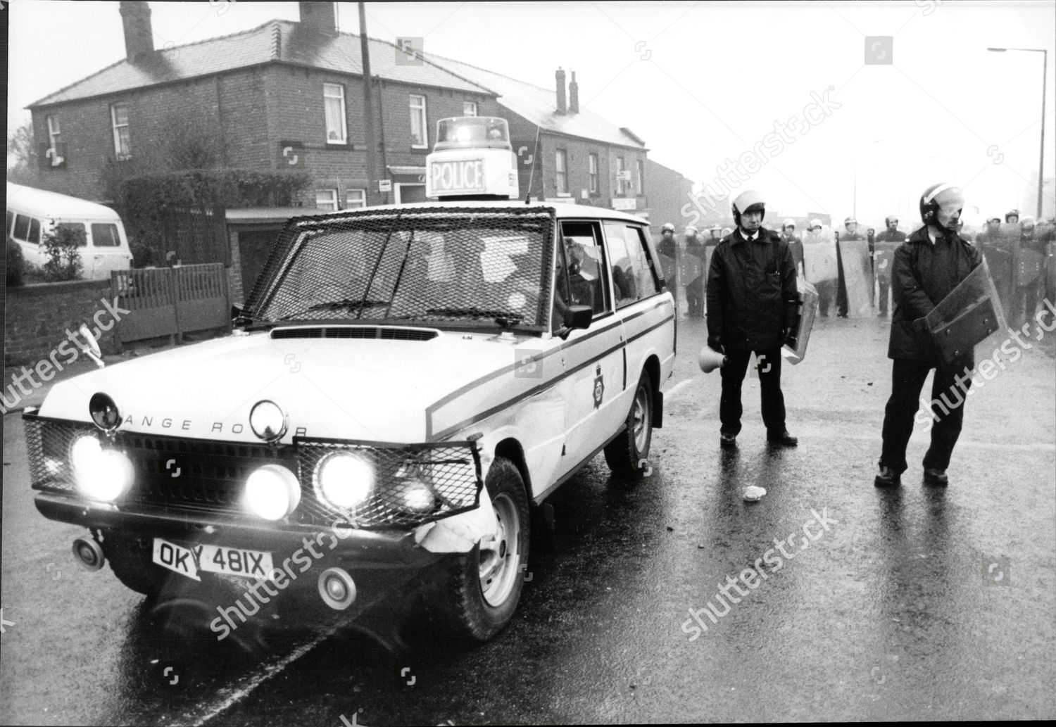 Miners Strike Riot Police Range Rover Editorial Stock Photo - Stock ...