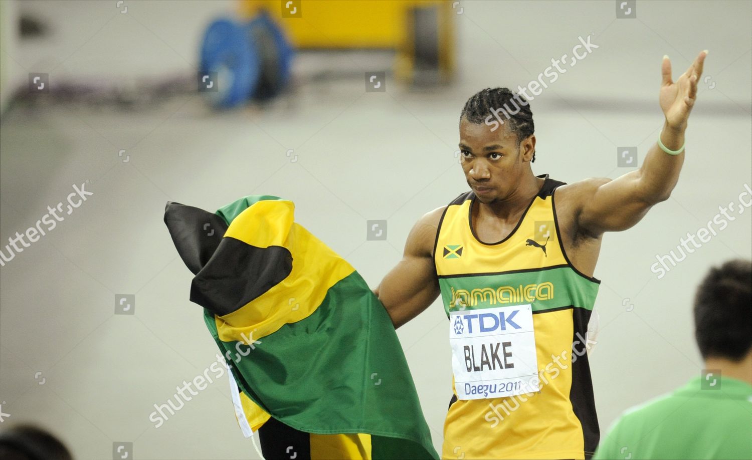 Sprinter Yonah Blake Jamaica Celebrating His Editorial Stock Photo ...