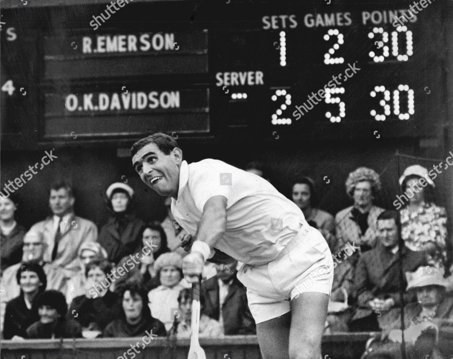 Owen Davidson Tennis Player Action During Editorial Stock Photo - Stock ...