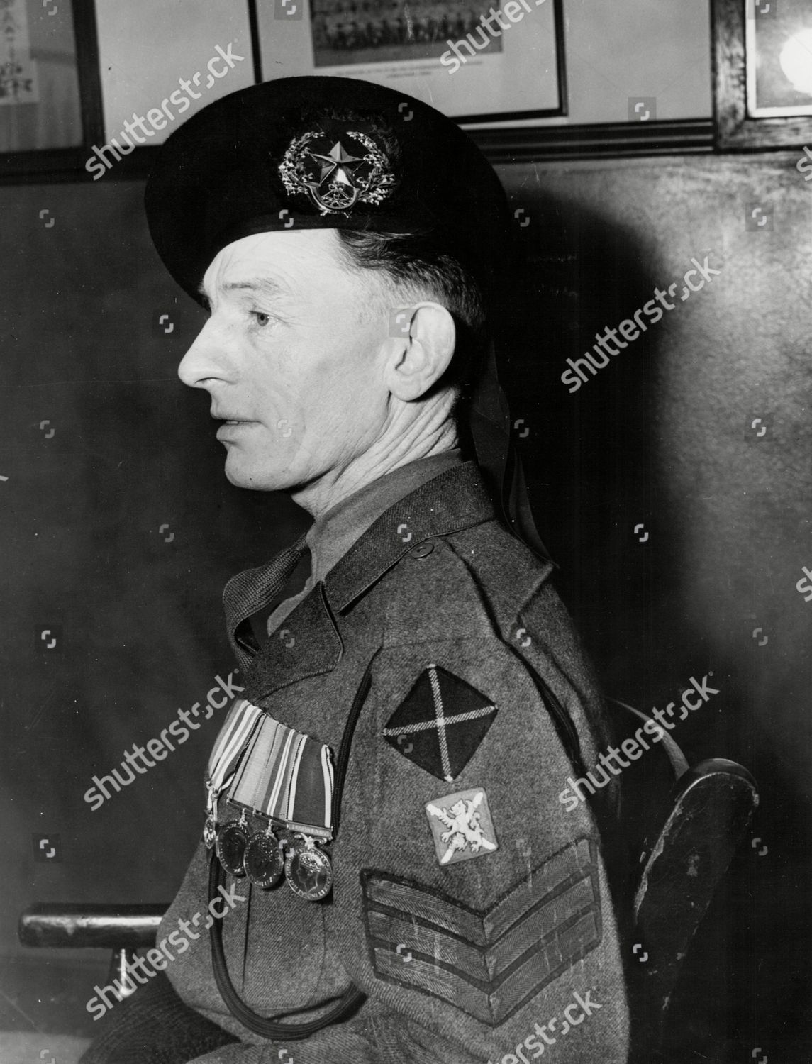 Army Regiments Scottish Rifles Regiment Cameronians Editorial Stock ...