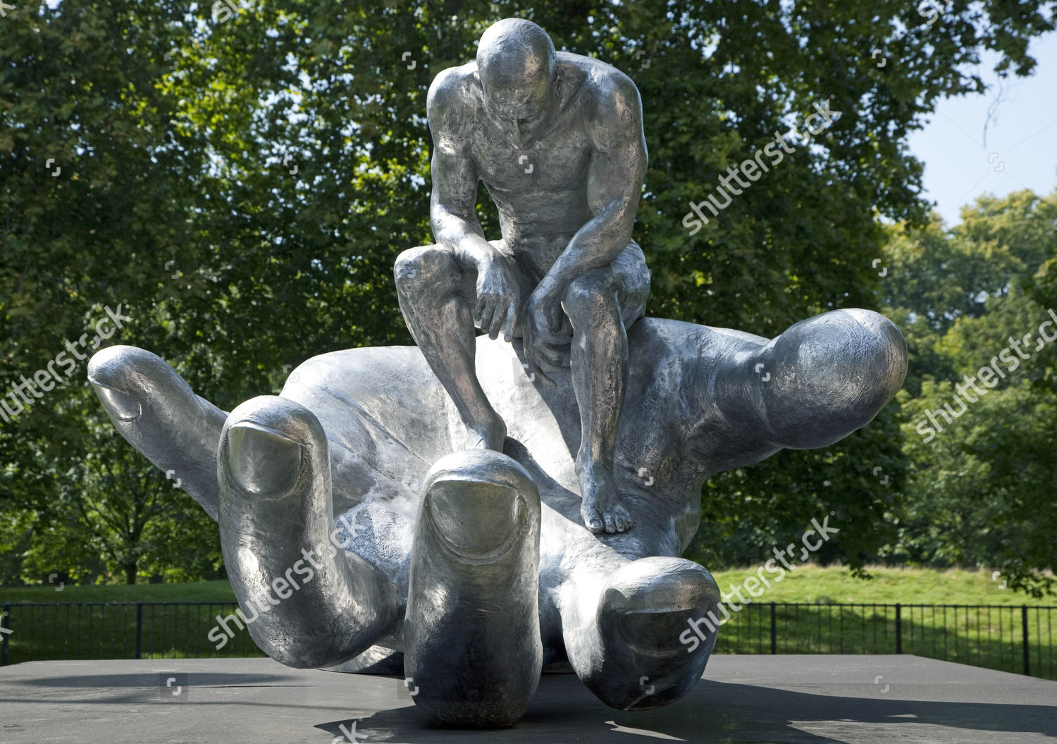 Hand God Aluminium Sculpture By Lorenzo Editorial Stock Photo - Stock ...
