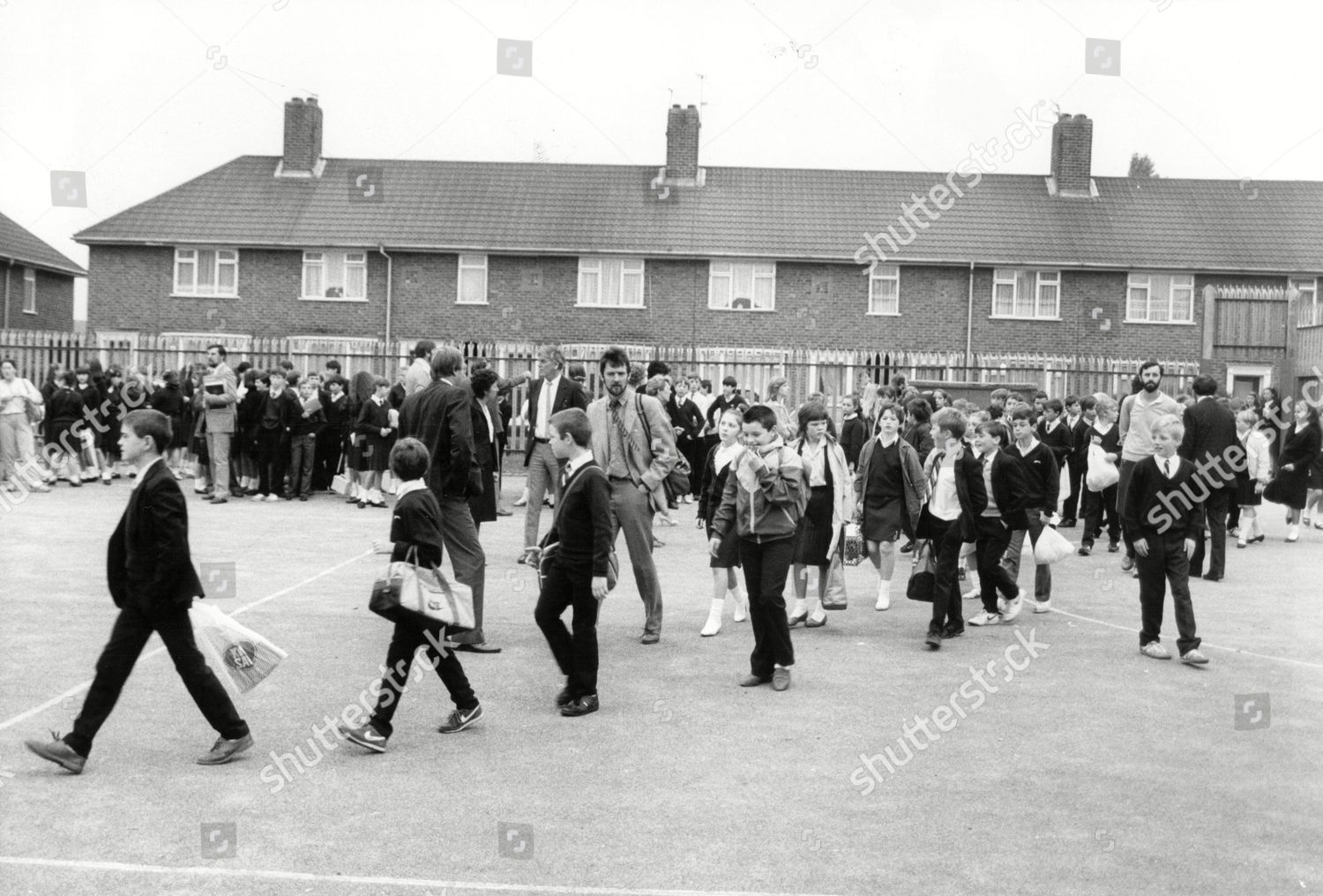 Teachers Pupils Playground Dovecot Comprehensive School Editorial Stock ...
