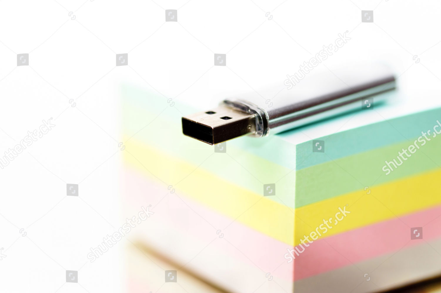 USB FLASH DRIVE LYING ON COLOURFUL Editorial Stock Photo - Stock Image ...