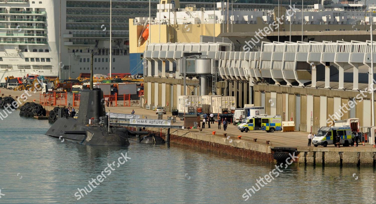 Emergency Services Surround Hms Astute Day Editorial Stock Photo ... Emergency Services Surround Hms Astute Day Editorial Stock Photo ...