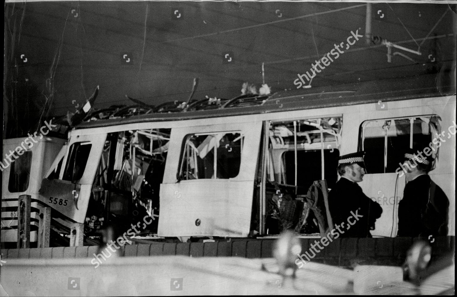Bombed Tube Train West Ham Station Editorial Stock Photo - Stock Image ...