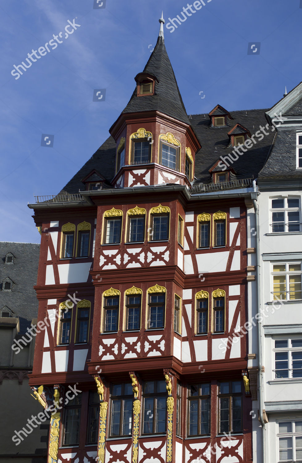 Haus Grosser Engel Building Historic Halftimbered Editorial Stock Photo ...