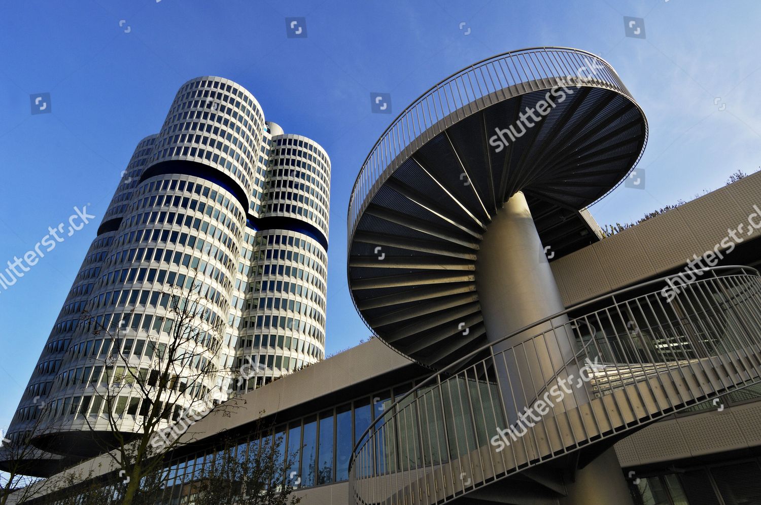 Bmw Towers Four Cylinders Spiral Staircase Editorial Stock Photo ...