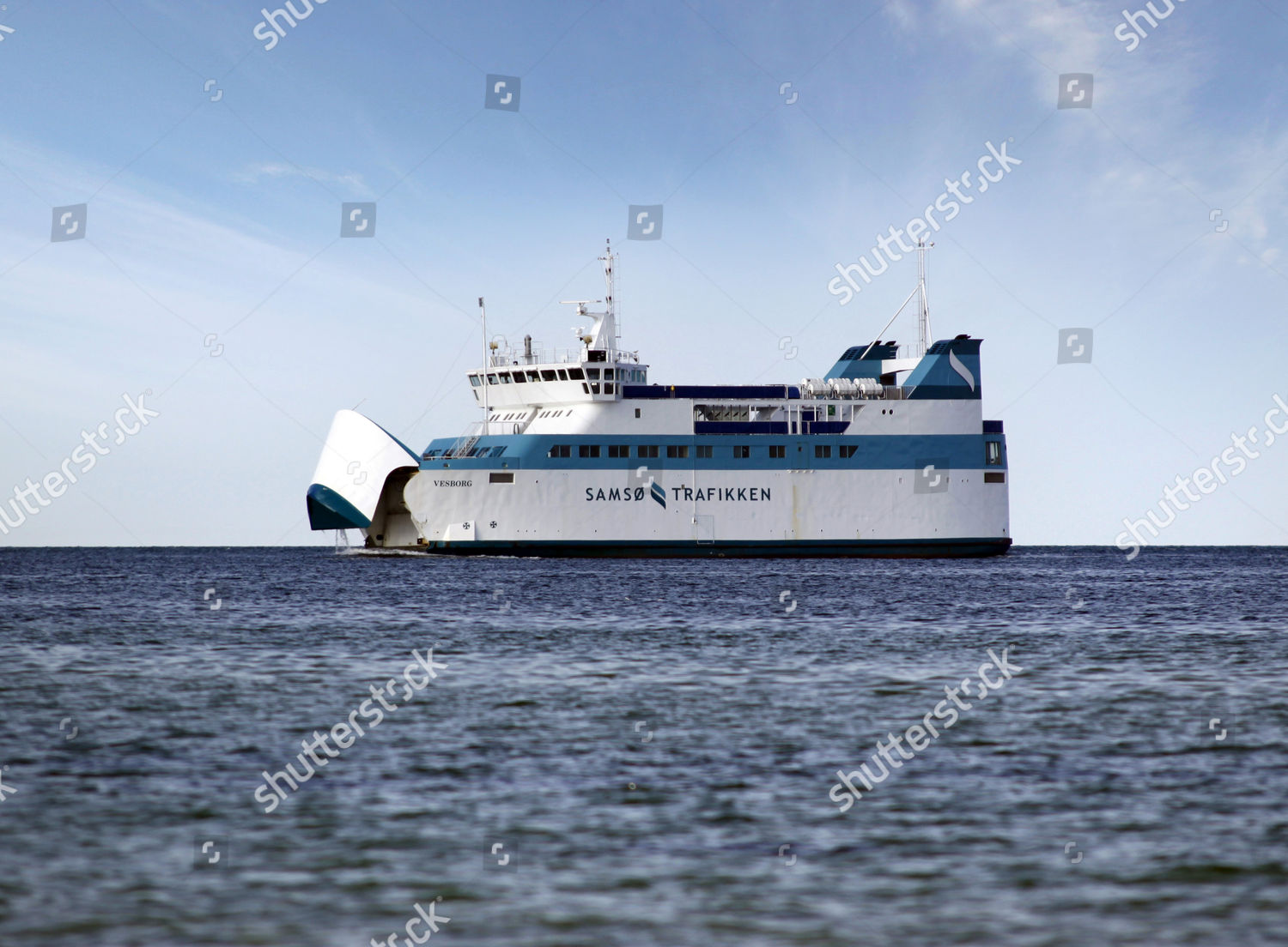 Ferry Langeland Trafikken Open Bow Visor Editorial Stock Photo - Stock ...