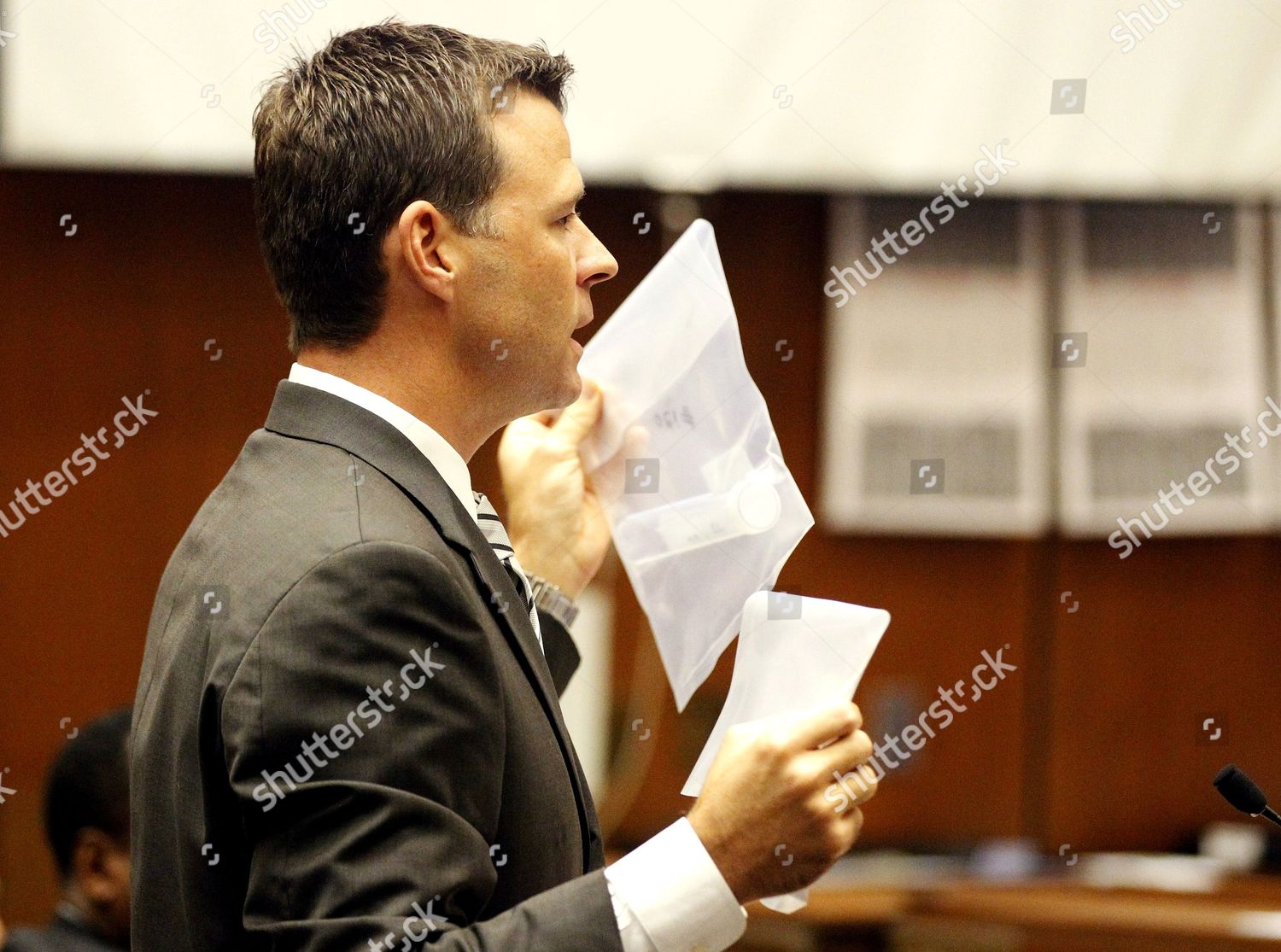 Deputy District Attorney David Walgren Holds Editorial Stock Photo ...